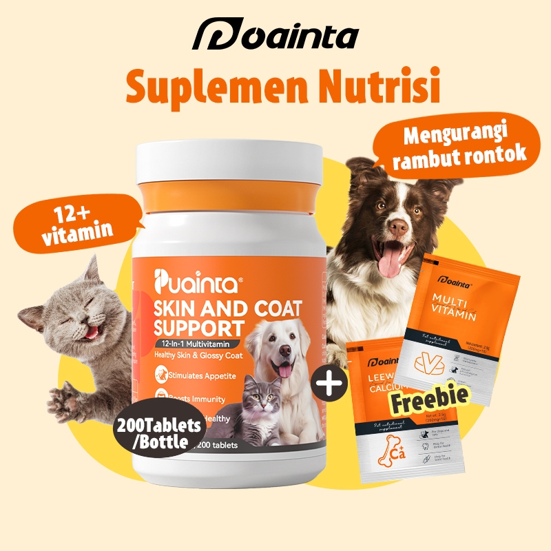 Jual Puainta 200 Tablet Multivitamin Anjing meningkatkan IMUNITAS untuk ...