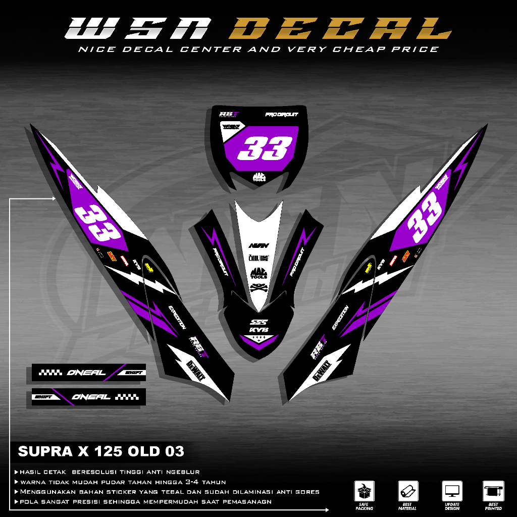 Jual Sticker Striping MOTOR SILUMAN SUPRA X 125 OLD RBT BEBEK MODIF ...