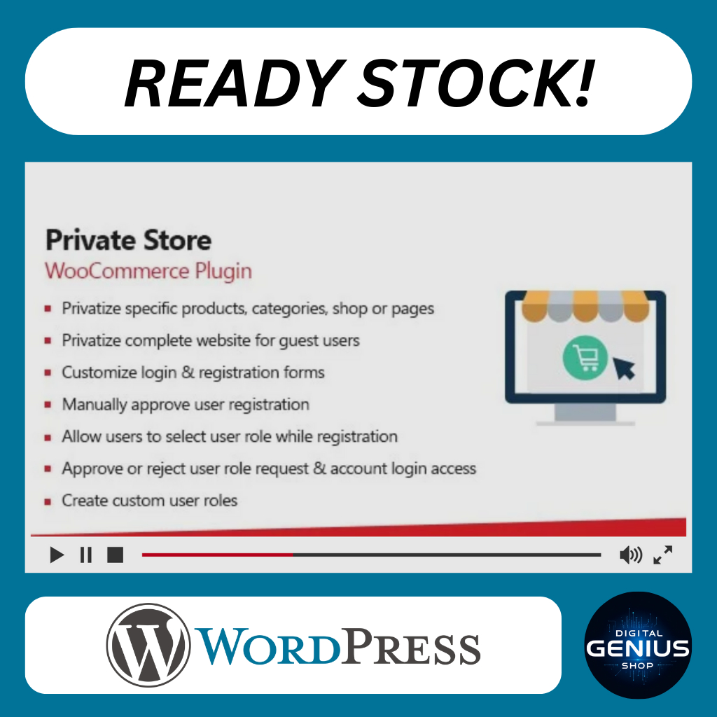 Jual WooCommerce Private Store Plugin: Shop for Registered Users Only ...