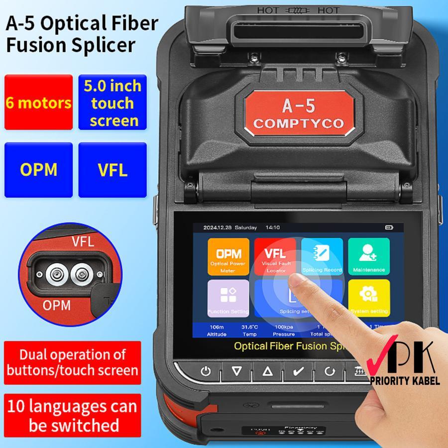Jual Fusion Splicer Signal Fire AI6A setara A-5 TOUCHSCREEN COMPTYCO Fiber Optic 6 Motors / AI ...