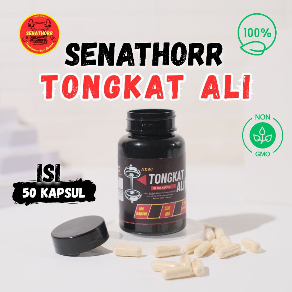 Jual TONGKAT ALI Kapsul 500 MG 50 caps obat kuat peningkat vitalitas ...