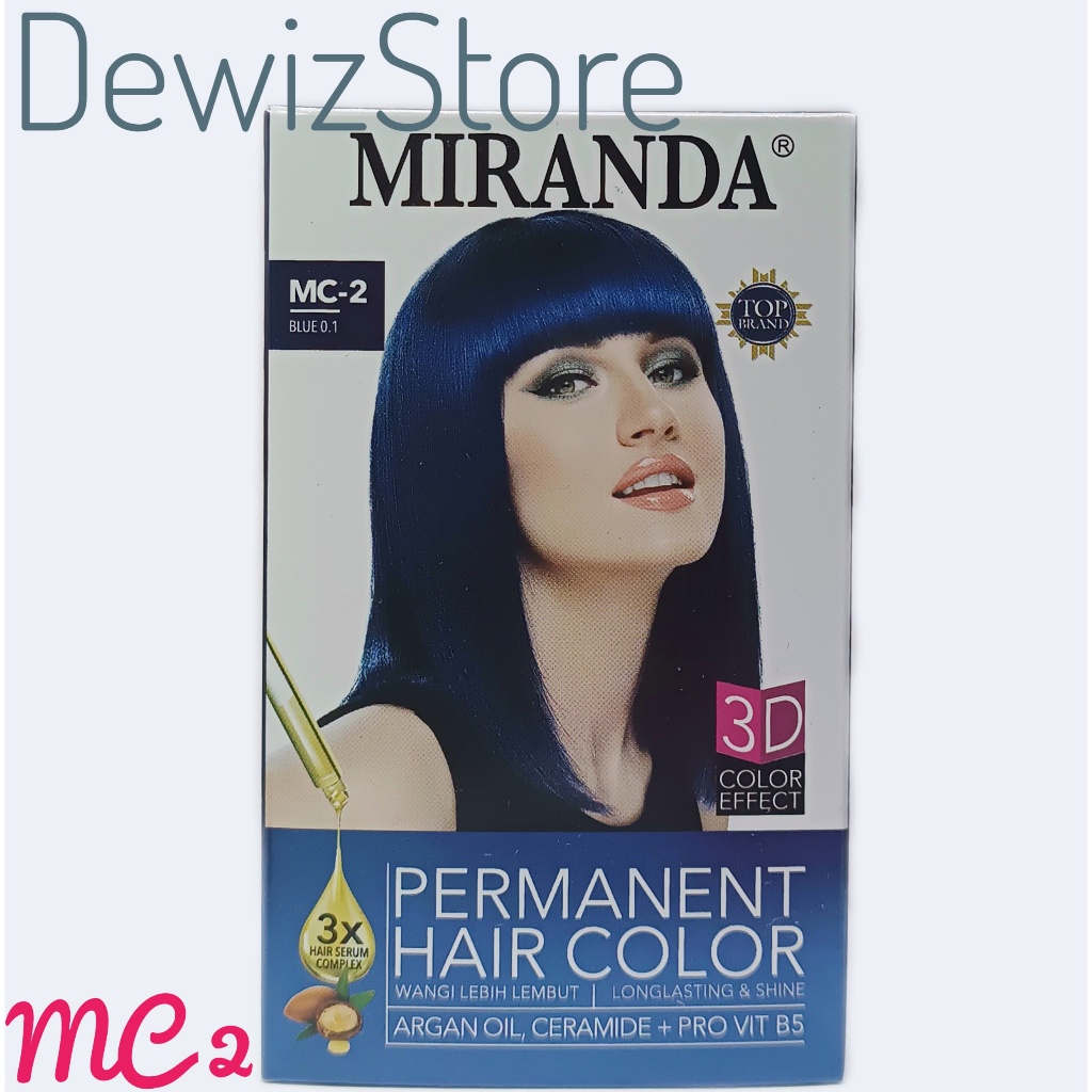 Jual MIRANDA HAIR COLOR / PEWARNA RAMBUT MIRANDA (MC 2 - BLUE 0.1 ...