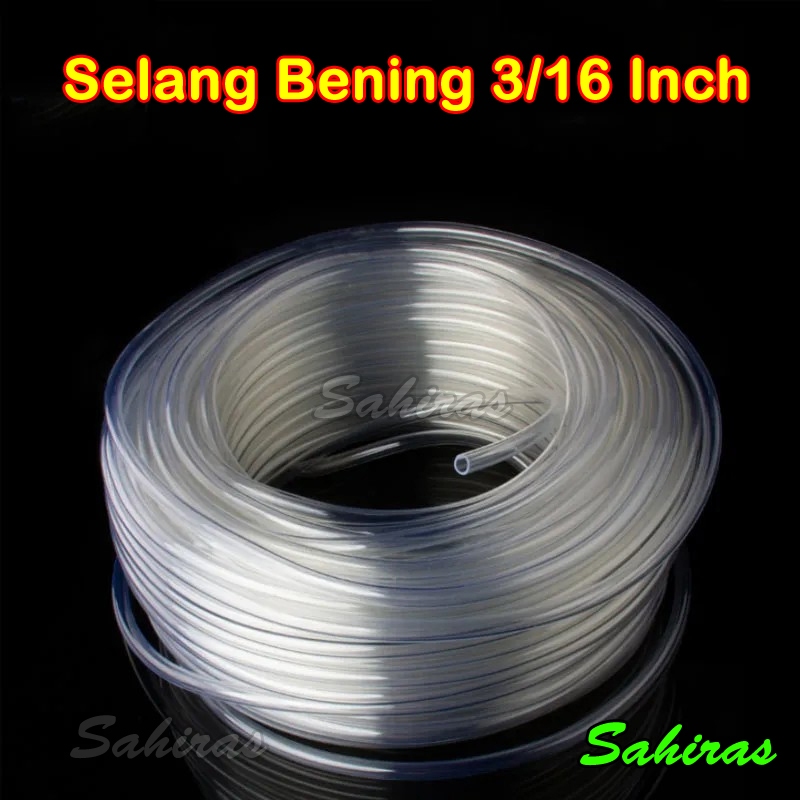 Jual Selang Bening Transparan Ukuran 3/16 Inch / Diameter Dalam 5mm ...