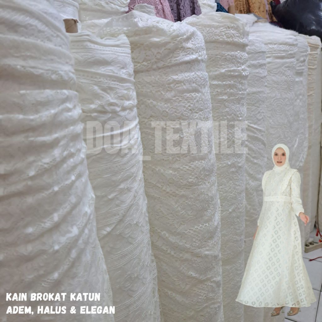 Jual Kain Brokat Katun - Kain Brokat Premium - Kain Brokat Meteran ...