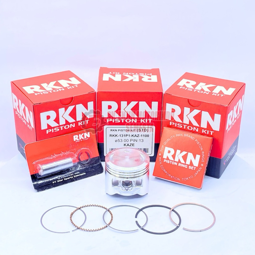 Jual RKN PISTON KIT KAZE STD, 0.25, 0.50, 0.75, 1.00, 1.25, 1.50, 1.75 ...