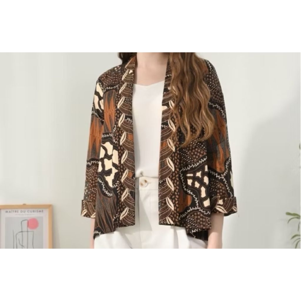 Jual Outer Motif Batik Formal Semi Formal | Shopee Indonesia