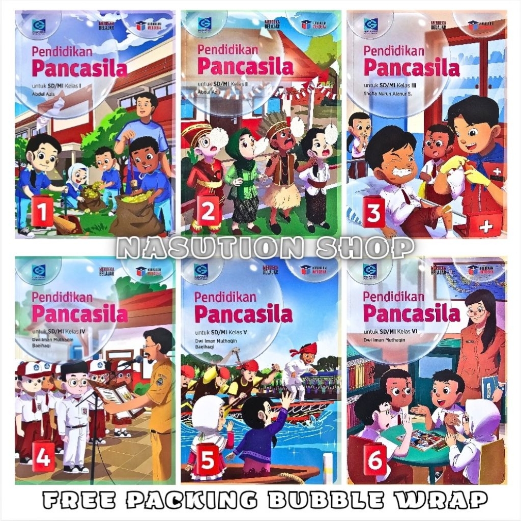Jual Buku Pendidikan Pancasila Kelas 1 2 3 4 5 6 SD/MI Grafindo Kurikulum Merdeka Original ...