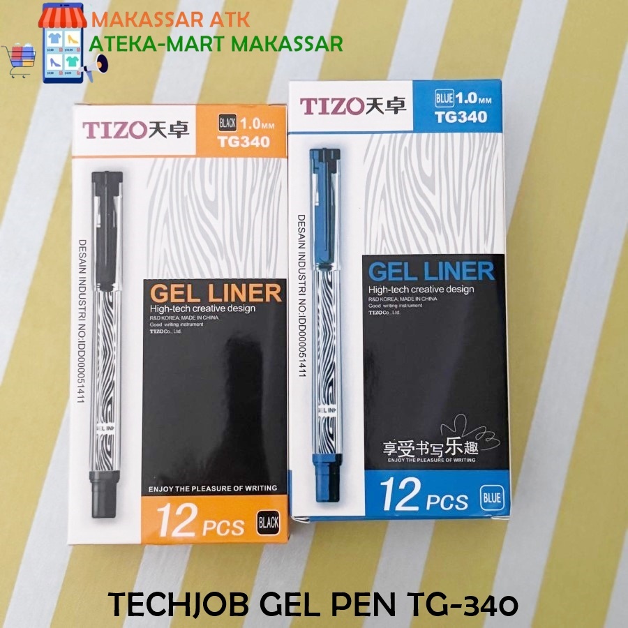 Jual [BOX/12PCS] TECHJOB SIGN PEN TG-340 PENA TANDA TANGAN | Shopee ...