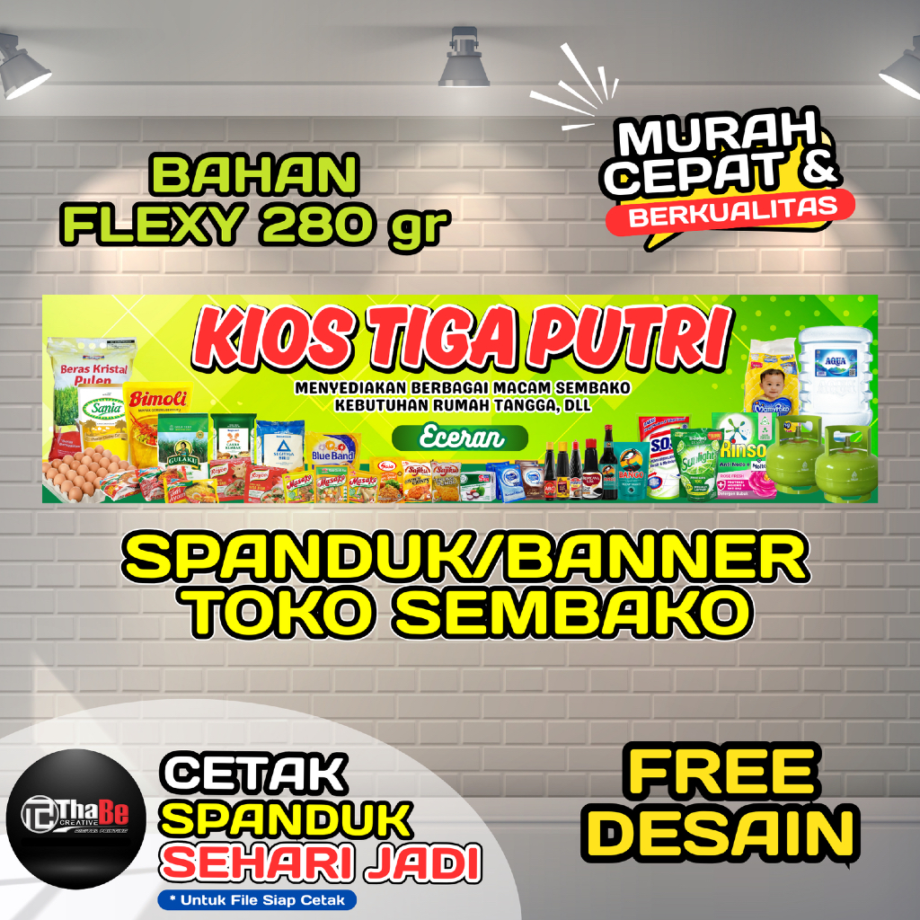 Jual SPANDUK TOKO SEMBAKO | Shopee Indonesia