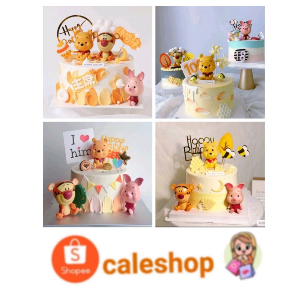 Jual Topper Kue Ulang Tahun Anak Winnie the Pooh Pooh Piglet Tiger ...