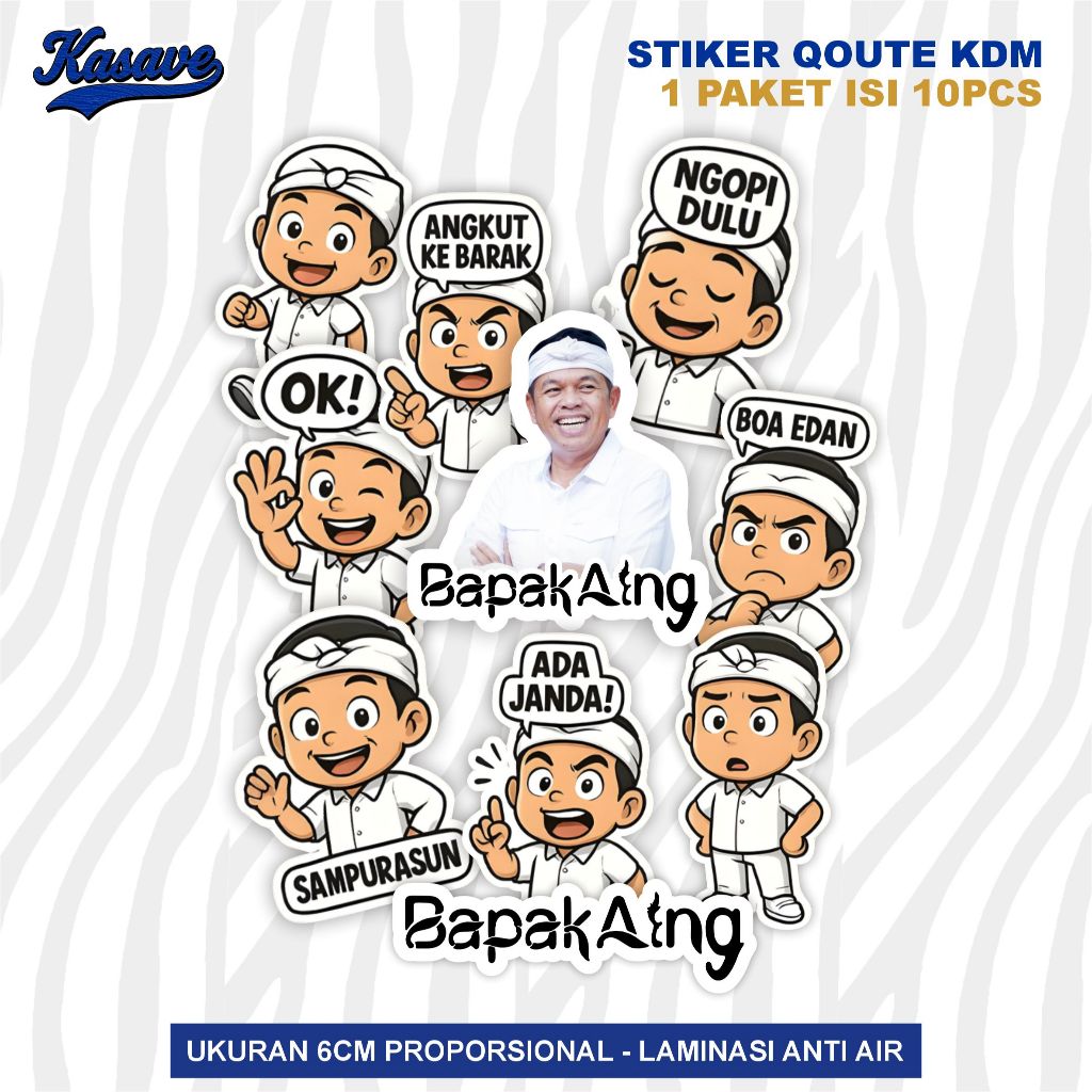 Jual STIKER KANG DEDI MULYADI QOUTE / KDM / BAPAK AING | Shopee Indonesia