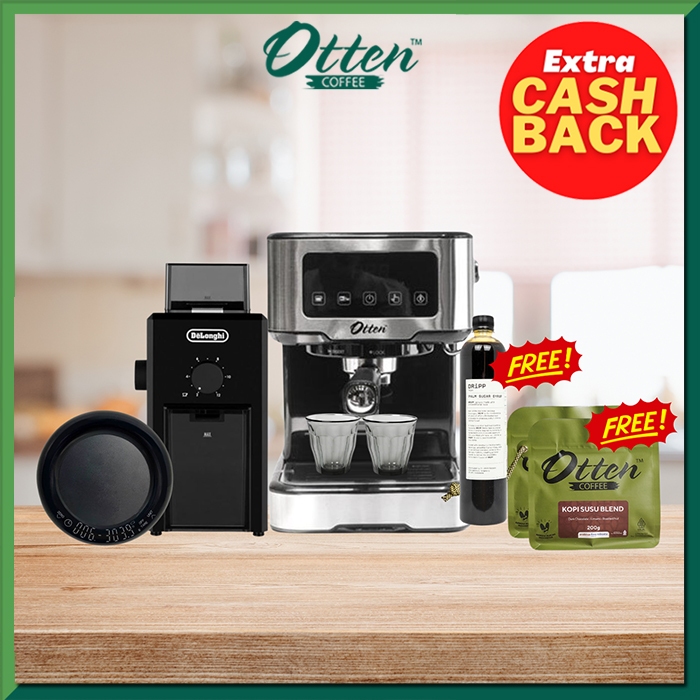 Jual Paket Mesin Kopi Susu Gula Aren Rumahan Otten Ottura Silver ...