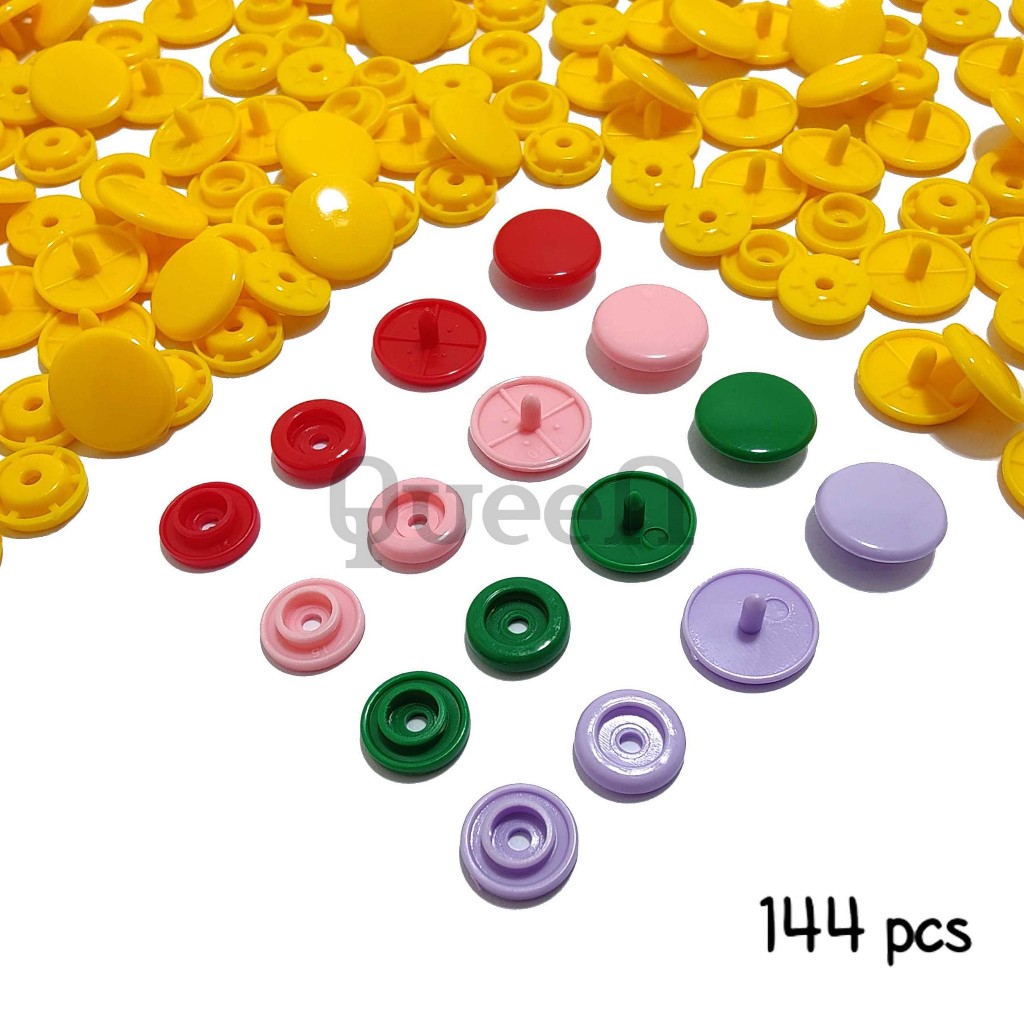 Jual Kancing Jepret 15mm / Kancing Snap Plastik 15mm / Kancing Cetet ...
