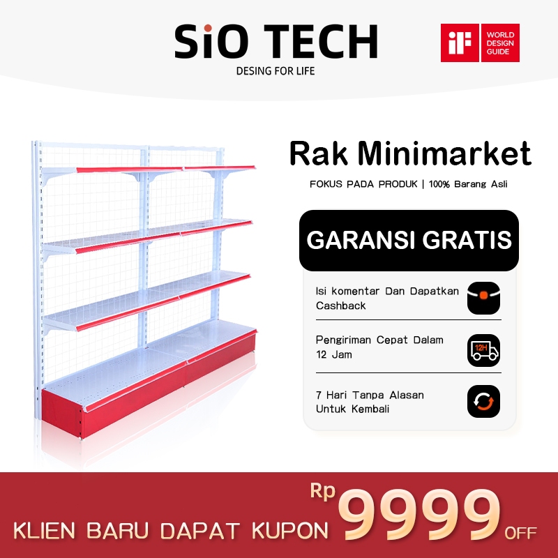 Jual Rak Gondola Minimarket Tipe A3 Logam Praktis | Shopee Indonesia