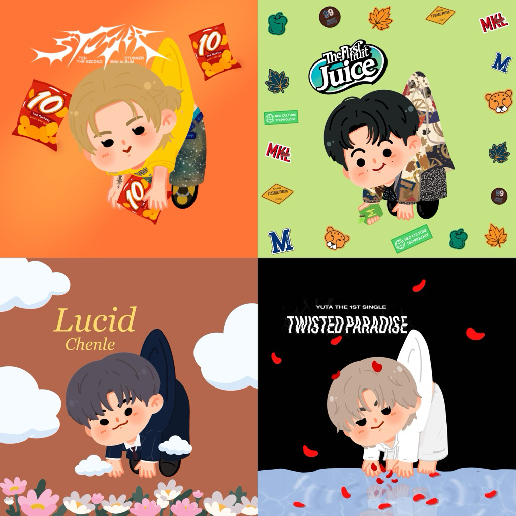 Jual NCT Solo (Taeyong,Ten,Doyoung,Jaehyun, Yuta, Mark, Chenle ...