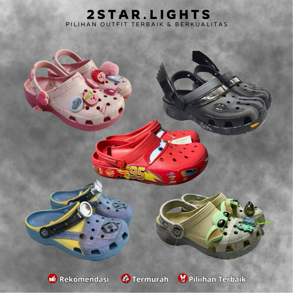 Jual CR*CS COLAB / SENDAL (CARS,BATMAN,MINIONS,DLL) | Shopee Indonesia