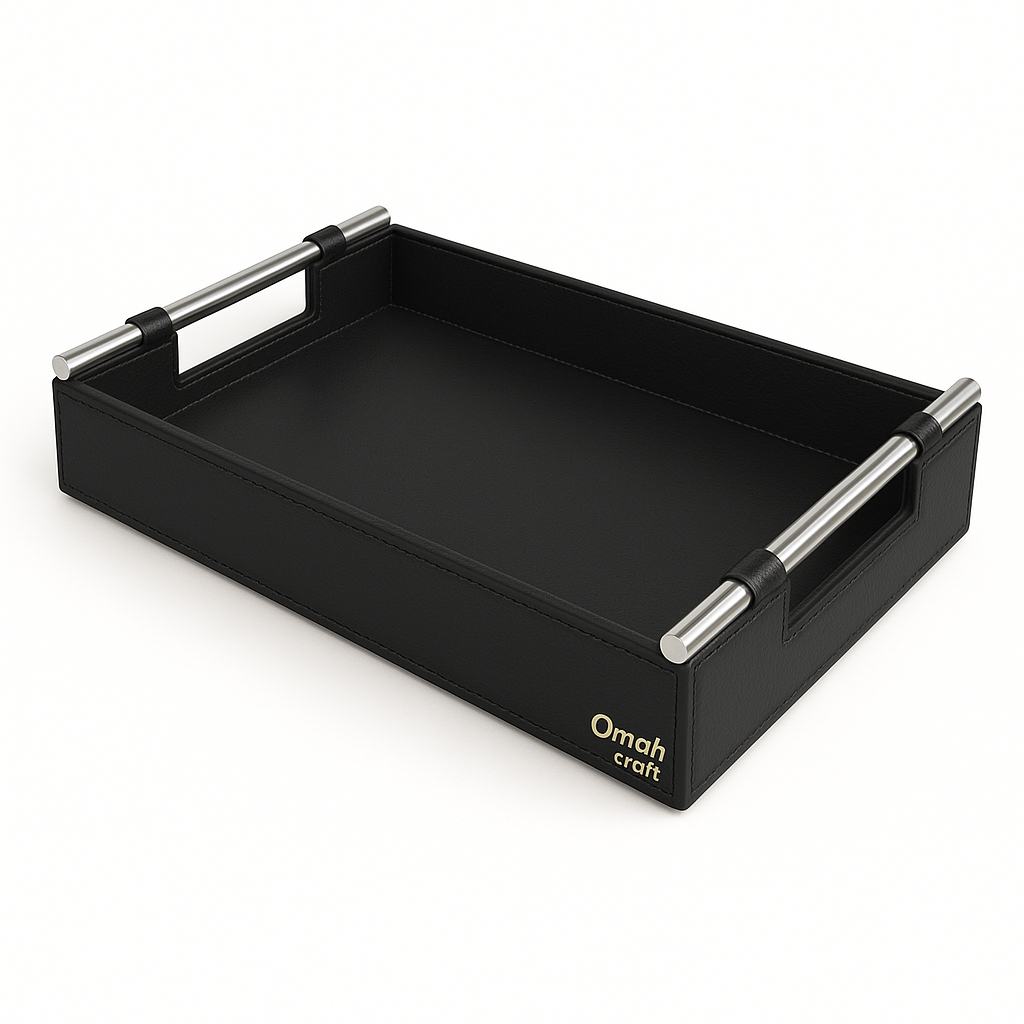 Jual 40x30x5 cm Tray Nampan Kulit Premium | Baki Tempat Minuman Tatakan ...