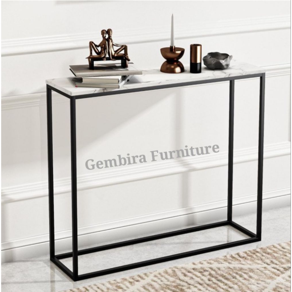 Jual meja konsol foyer industri industrial custom meja make up pajangan ...