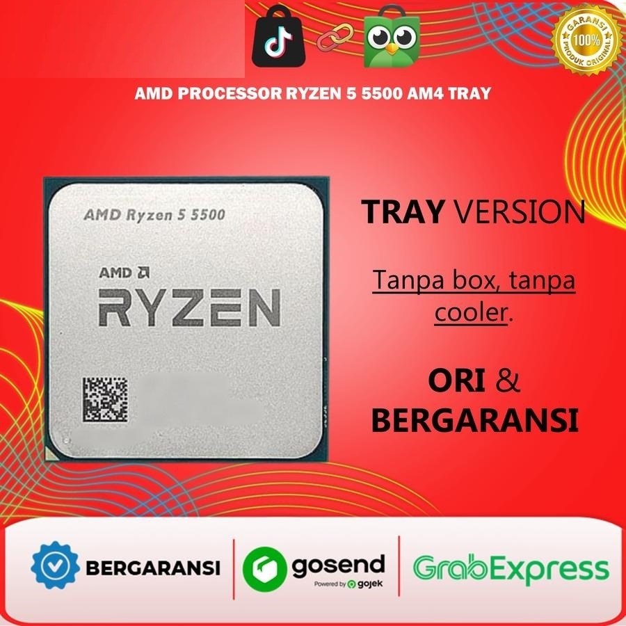 Jual AMD RYZEN 5 5500 AM4 TRAY PROCESSOR AM4 Garansi Resmi | Shopee ...