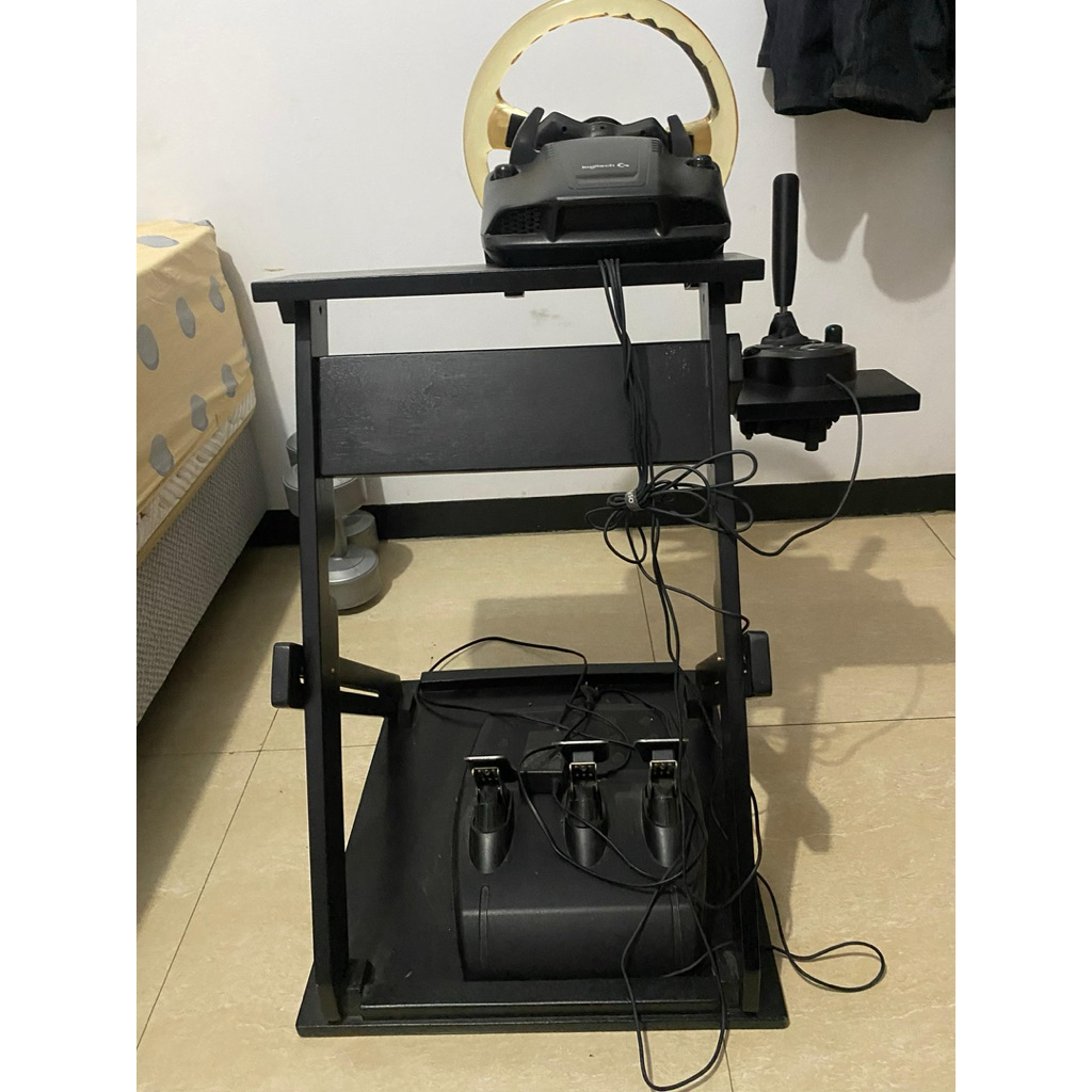 Jual TANPA G29!! sim rig/wheel stand simulator kayu logitech g29 ...
