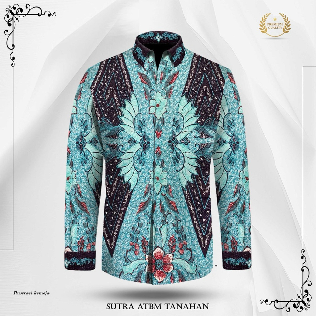 Jual KAIN BATIK TULIS SUTRA ATBM BARON TANAHAN PREMIUM POLA KEMEJA ...