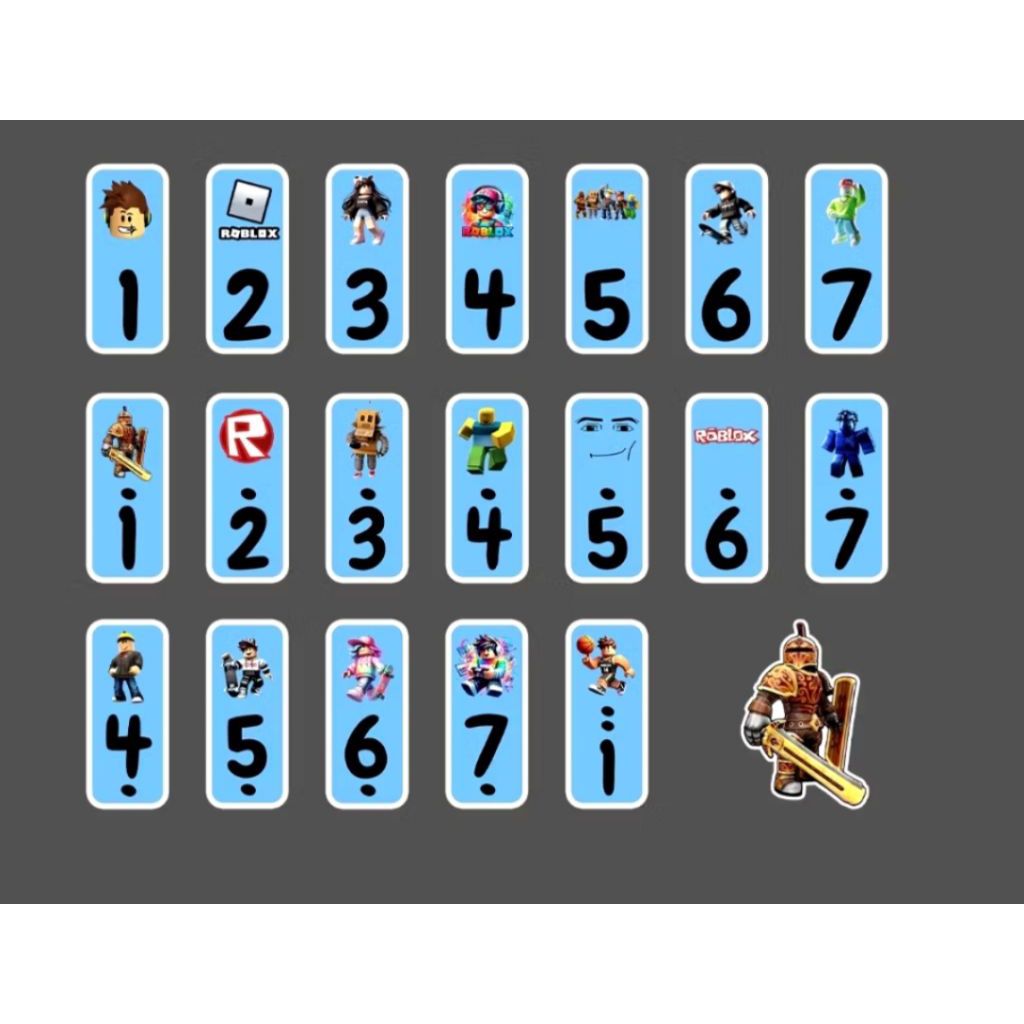 Jual Stiker Not Angka Pianika Karakter Lucu / Stiker Not Pianika Full ...
