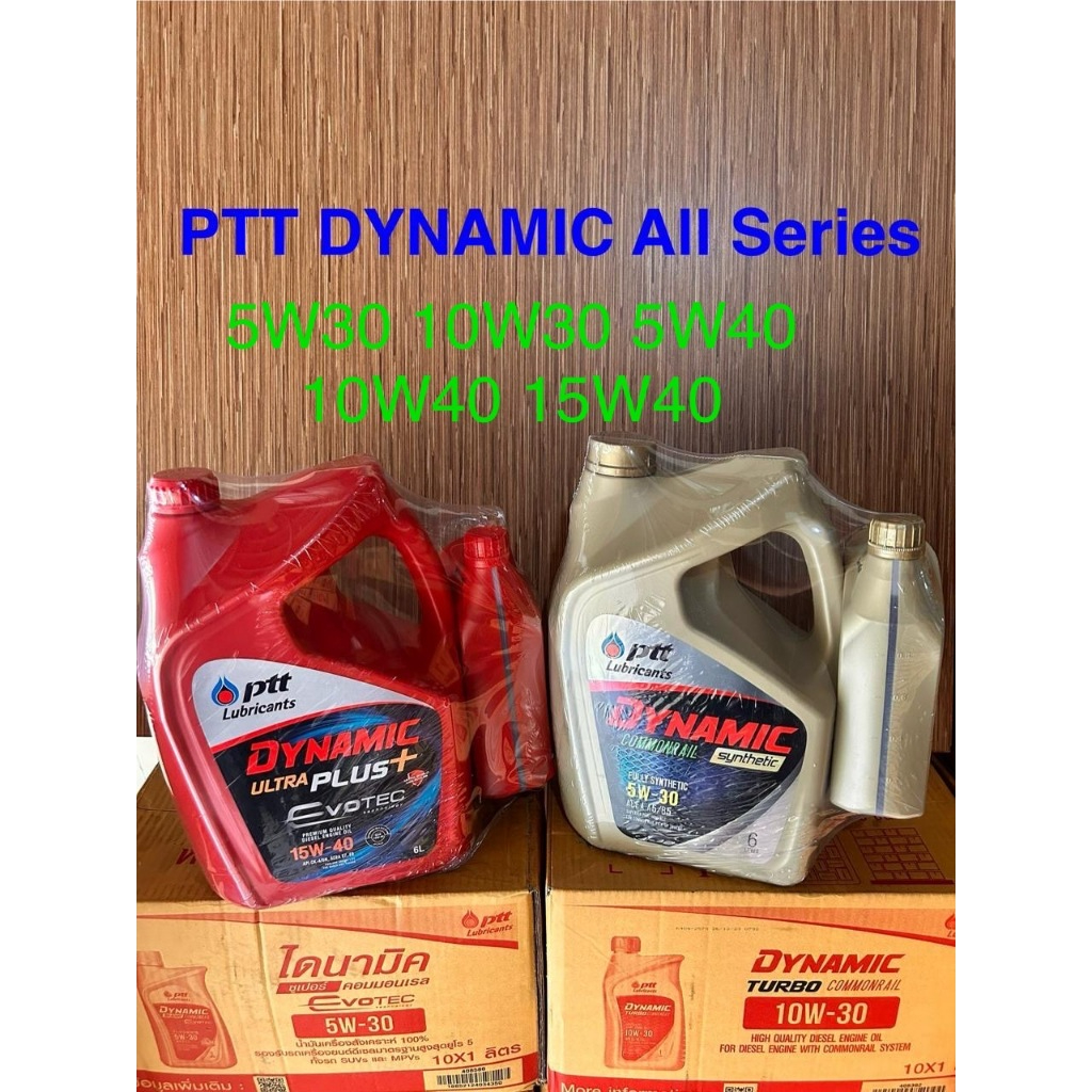Jual PTT Lubricants Dynamic Commonrail sae 10W30 15W40 10W40 5W30 5W40 bundle 7 dan 8 liter ...