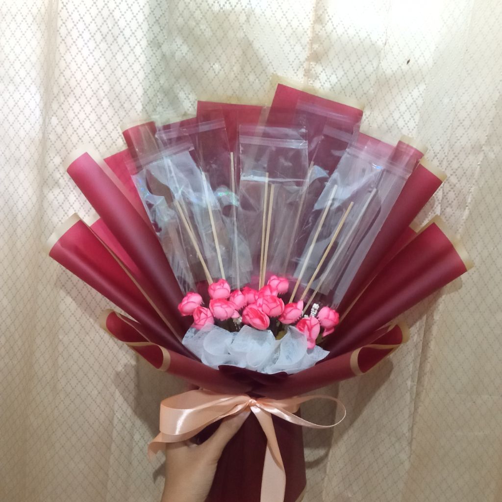 Jual BUKET UANG KOSONGAN/ Buket uang simple cantik elegan/ Buket Murmer ...