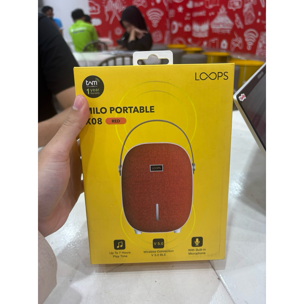 Jual Speaker Loops Milo Portable X08 Red | Shopee Indonesia
