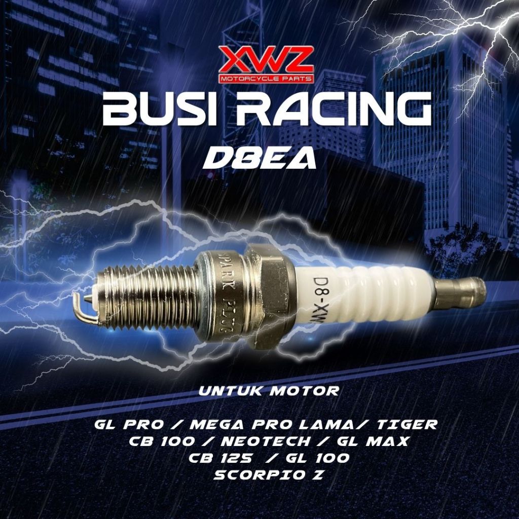 Jual BUSI RACING D8EA GLPRO MAX TIGER CB100 CB125 NEOTECH MEGA PRO ...