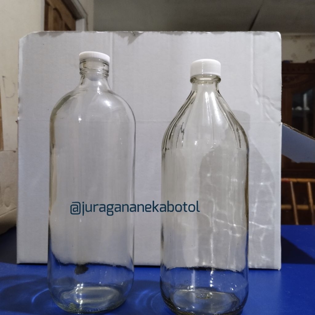 Jual Botol Kaca 1L/botol Asi/botol jamu/botolapel | Shopee Indonesia