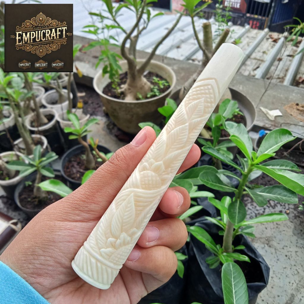 Jual once pipa tulang sapi super bulat ukir Dji sam soe A665 | Shopee ...