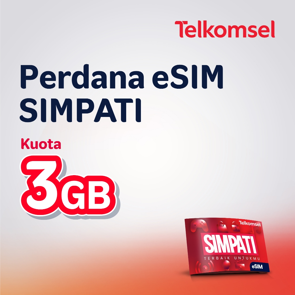 Jual Perdana eSIM SIMPATI #TerbaikUntukmu PraBayar Telkomsel - Bulanan ...