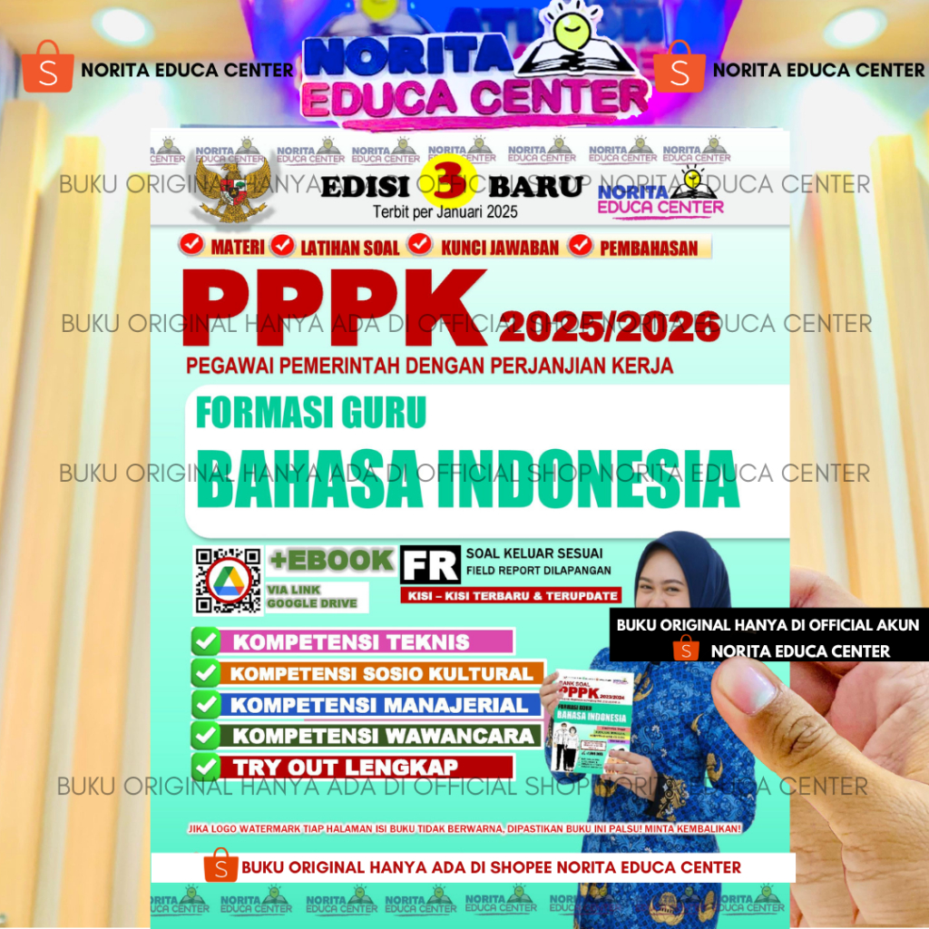 Jual BUKU PPPK FORMASI GURU BAHASA INDONESIA NORITA EDUCA CENTER | Shopee Indonesia