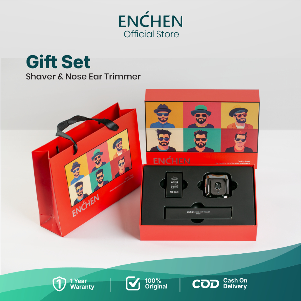 Jual 【Gift Set】ENCHEN Mini 6 Mini Shaver & EN005 Nose Ear Trimmer ...
