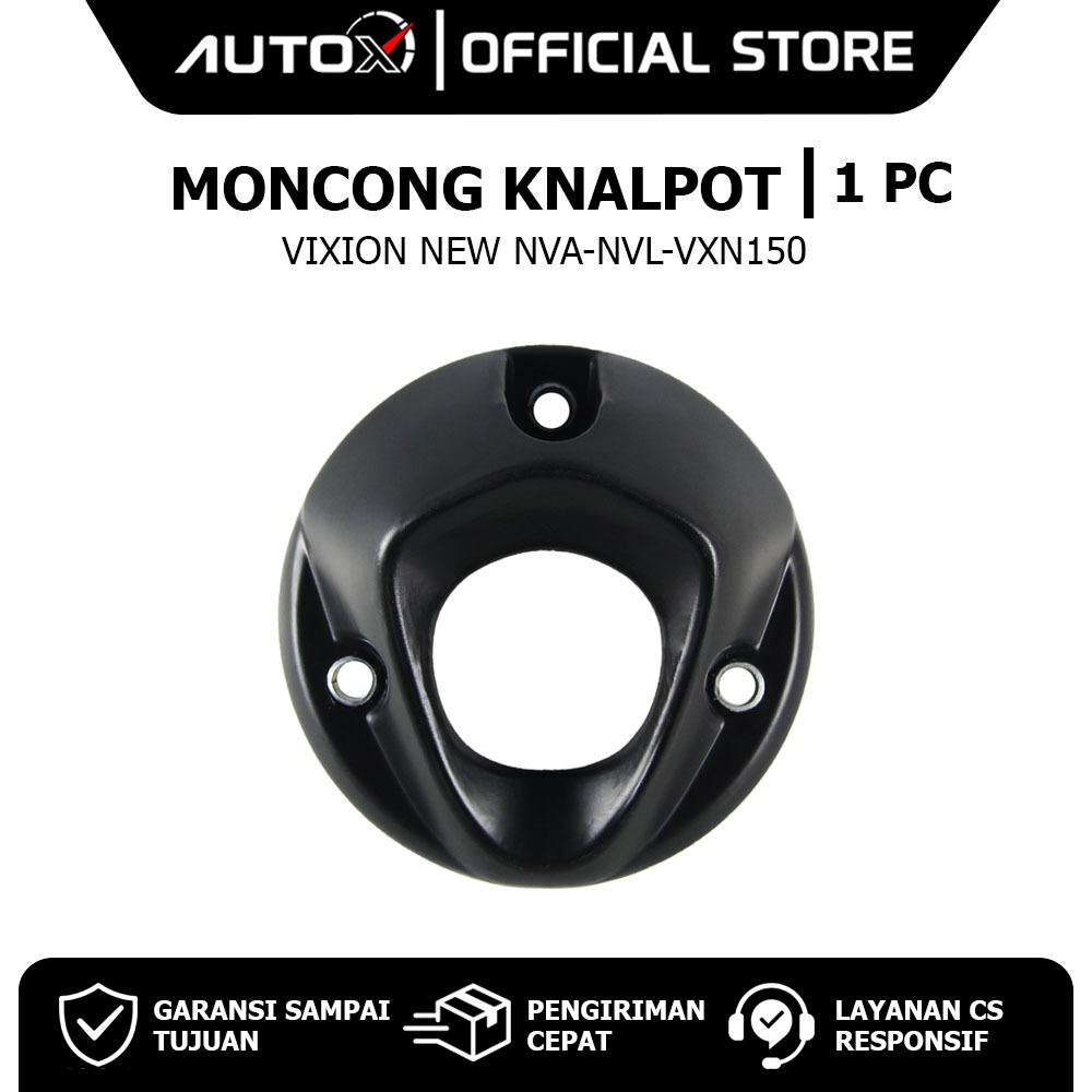 Jual Moncong Knalpot Yamaha Vixion New NVA NVL VXN 150 Polos Hitam ...