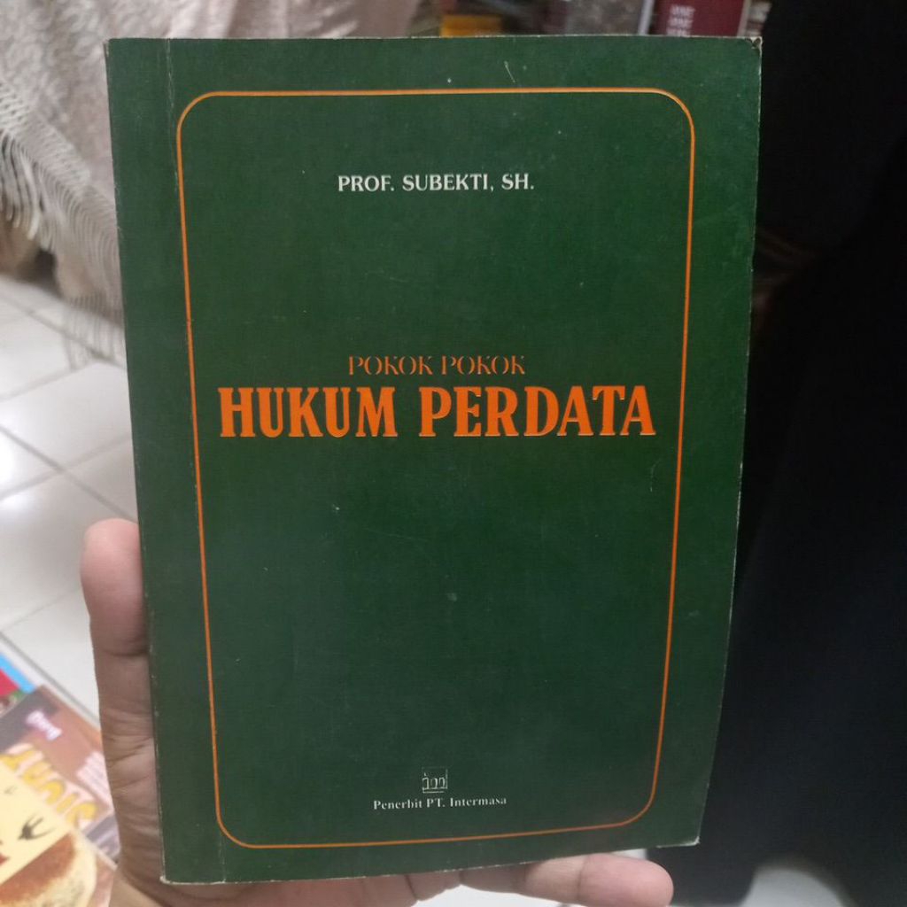 Jual POKOK POKOK HUKUM PERDATA PROF SUBEKTI | Shopee Indonesia