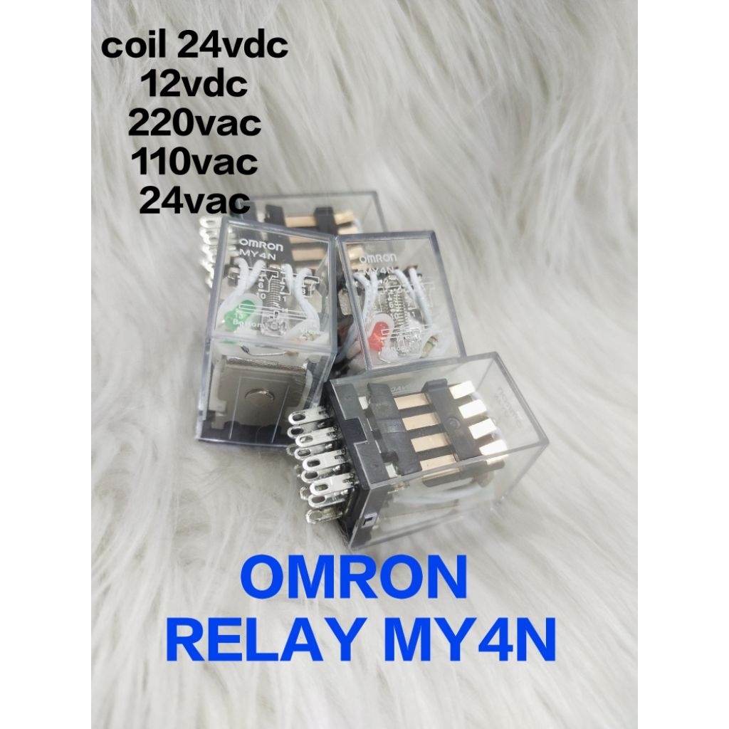 Jual relay Omron my4n my4 24vac 14 kaki 5 ampere/relay Omron original | Shopee Indonesia