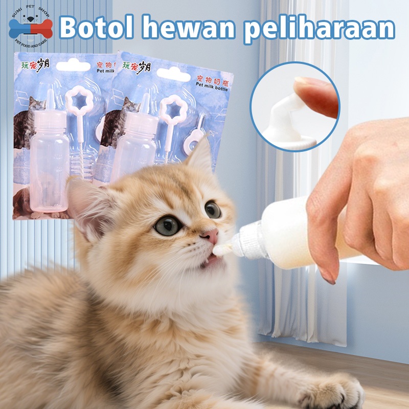 Jual 60ML Botol Kucing Set Dot Botol Dot Kucing Alat Makan Anjing ...