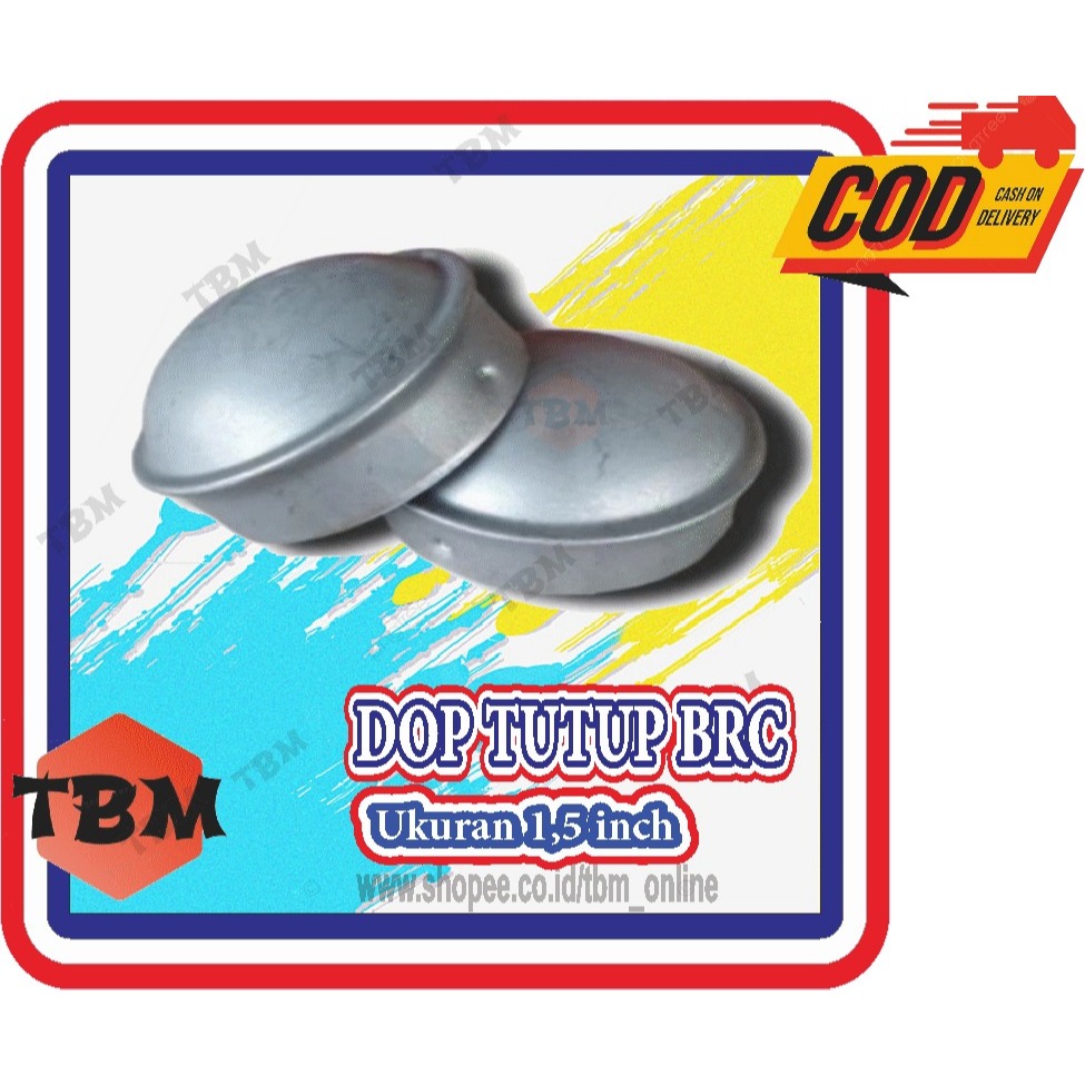 Jual dop tutup tiang pagar brc 1,5 inch topi pipa galvanis 1 1/2 in ...