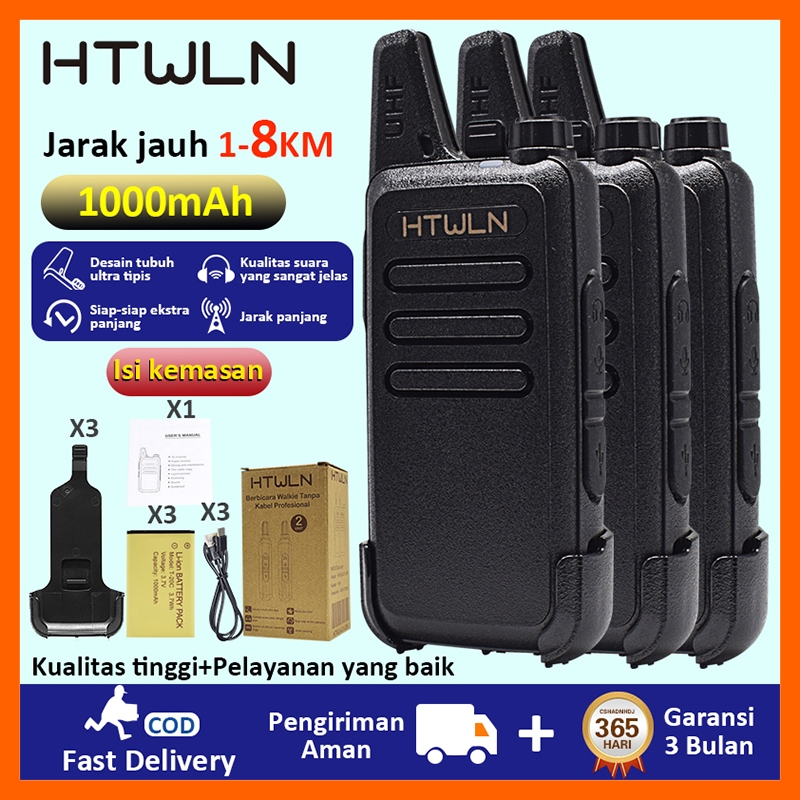 Jual HT WLN Walkie Talkie WLN C1 UHF Handy Talky Radio Dua Arah C1 400-470Mhz 16 Saluran Walkie ...