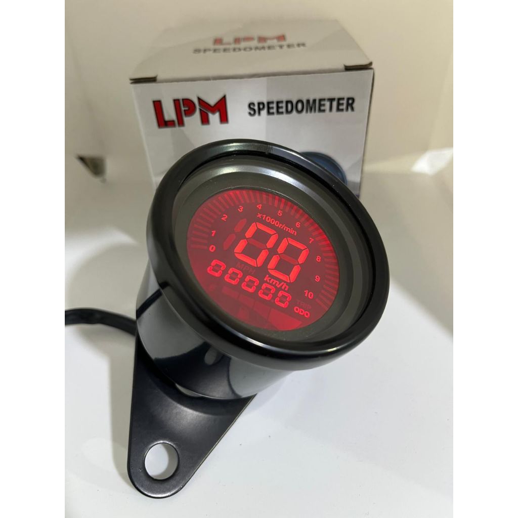 Jual Speedometer digital bulat cb rxking tiger vixion harley jap ...
