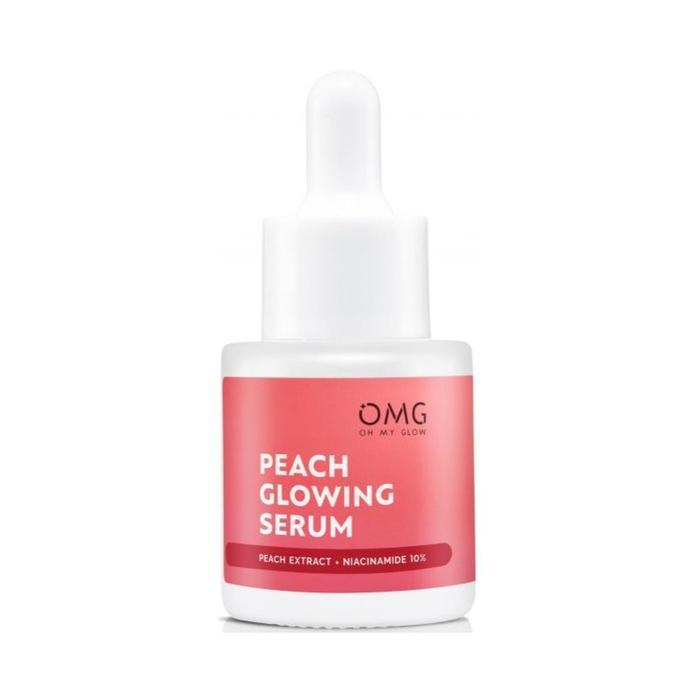 Jual OMG Oh My Glow Peach Glowing Serum | Mugwort Acne Serum | Serum 20ml | Shopee Indonesia