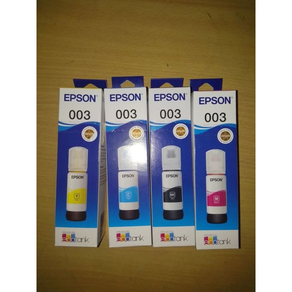 Jual Tinta Epson 003 Original CMYK 4Pcs | Shopee Indonesia