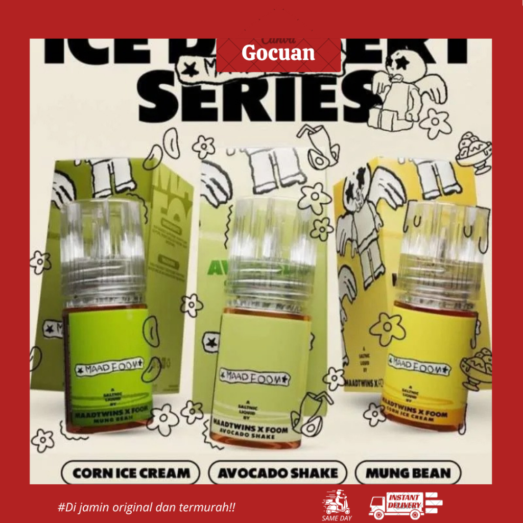 Jual MAADFOOM SALTNIC ICE DESSERT SERIES 30ML 30MG ICE DESSERT SERIES ...