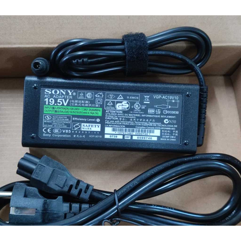 Jual Adaptor Charger Laptop Sony Vaio PCG-FR 90W 19.5V 4.74A DC 6.5*4.4mm | Shopee Indonesia