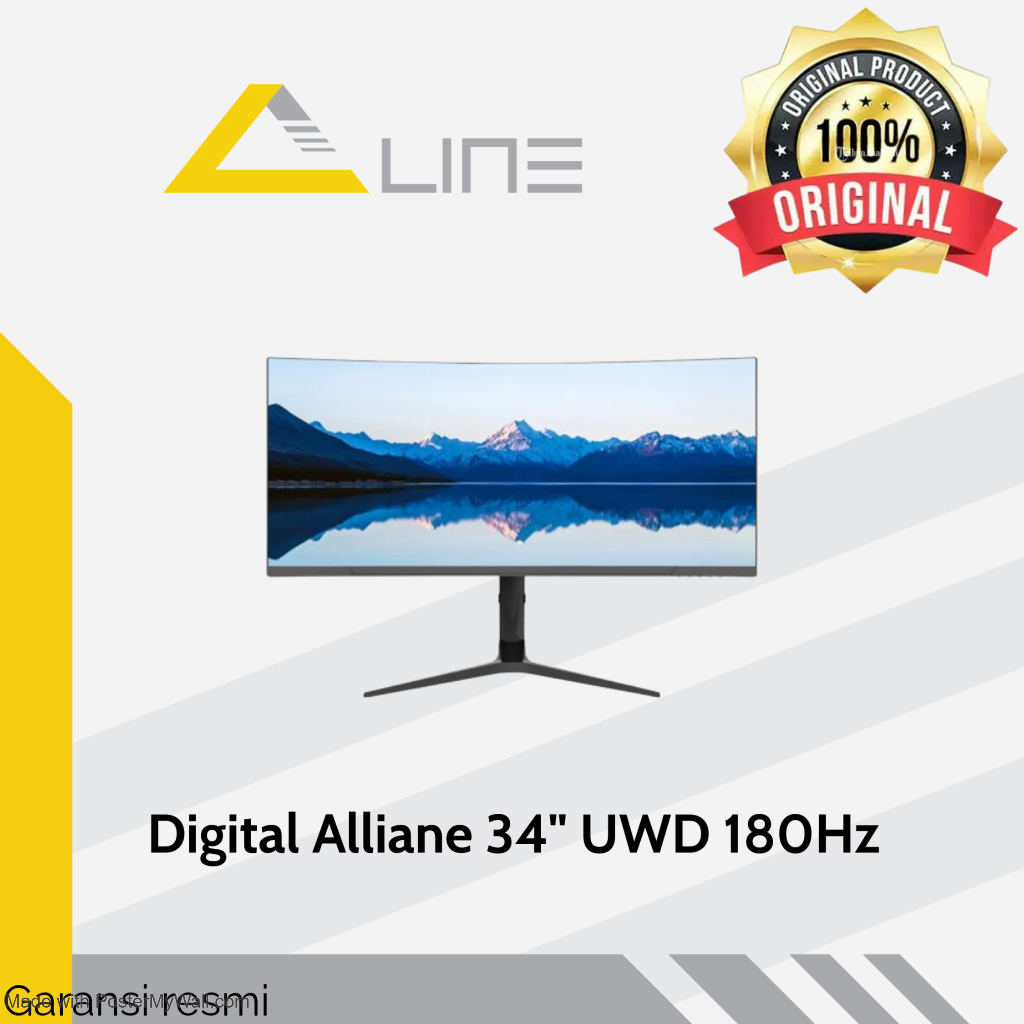 Jual DIGITAL ALLIANCE LED MONITOR VA PANEL 34 INCH 4K 180HZ BLACK ...