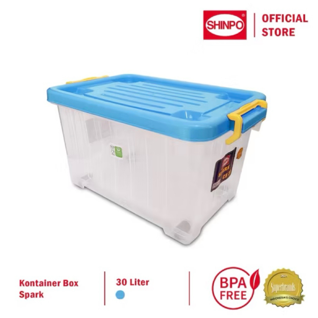 Jual Spark Container Box Dengan Roda CB 30 Shinpo Kapasitas 30L SIP 110 ...
