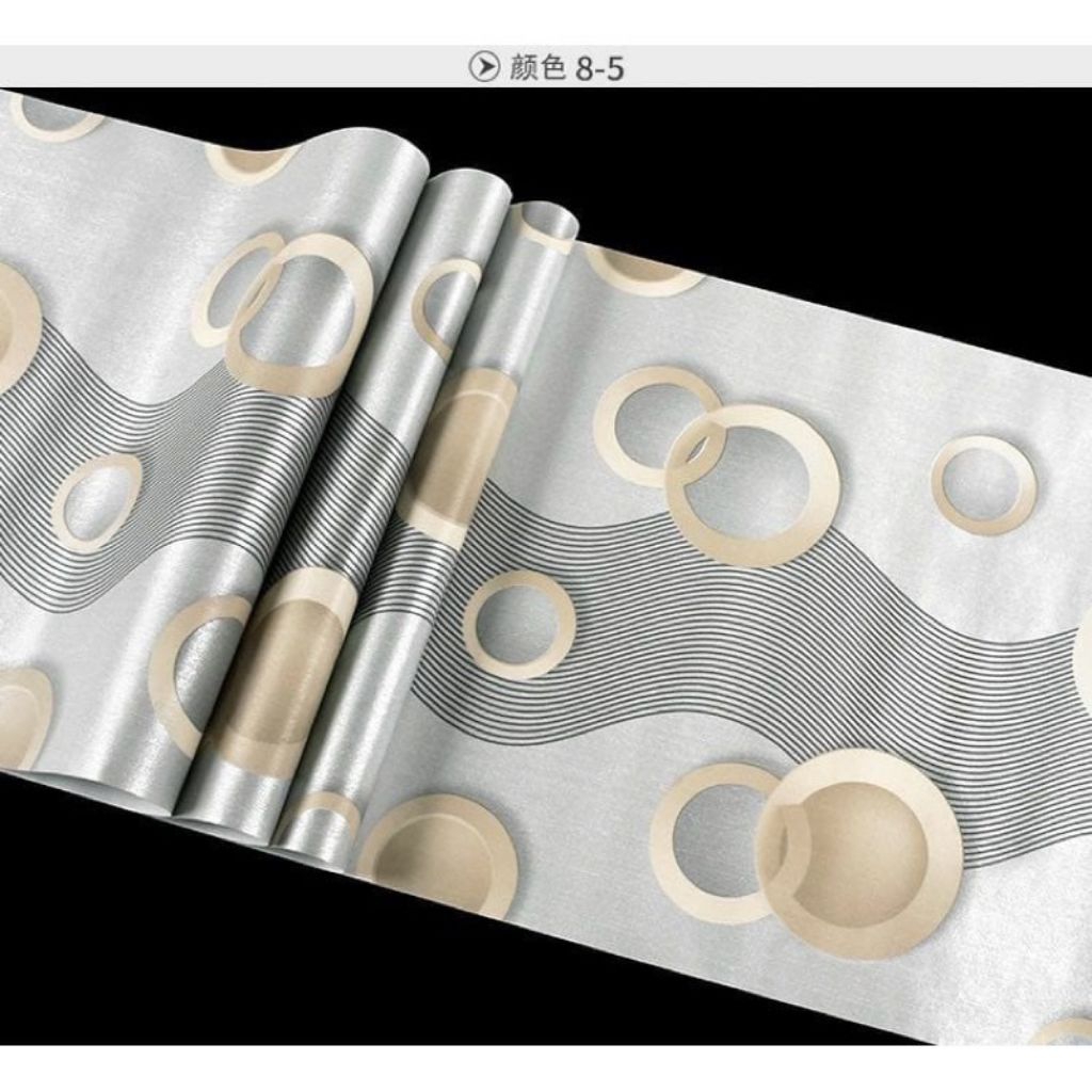 Jual Wallpaper Dinding Motif polkadot bulat Ukuran 8 meter X 45cm ...