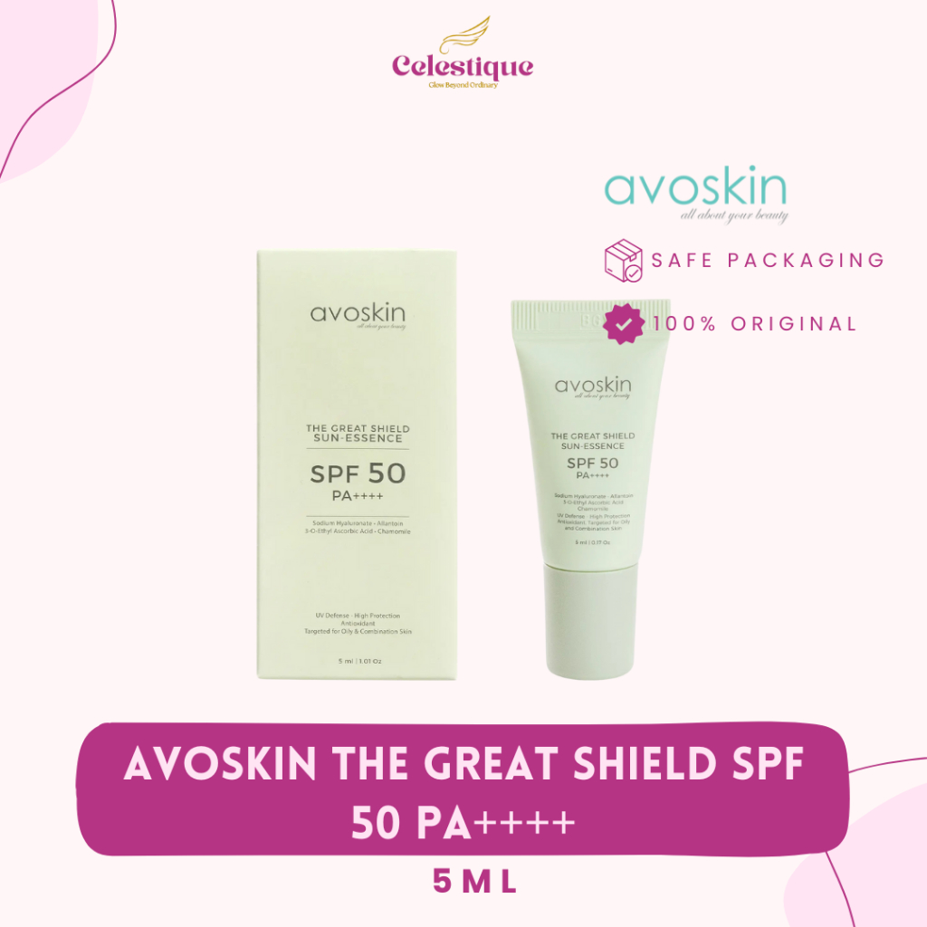 Jual Avoskin The Great Shield SPF 50 PA++++ 5ml | Untuk Kulit Berminyak ...